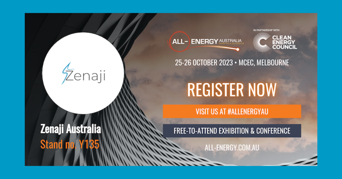 Zenaji are exhibiting at #AllEnergyAU, Oct 2023 - Zenaji